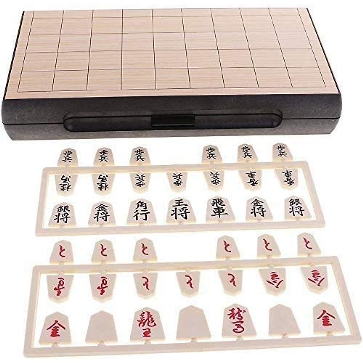 Chess Portable Set International New Study Shogi Japanese Board Game with Wooden Folding Chessboard for Beginners Kida Adult LQHZWYC