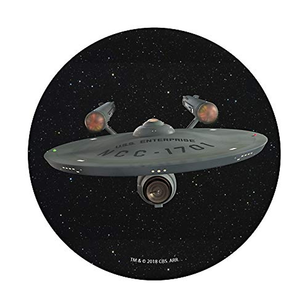 Star Trek U.S.S. Enterprise In Space Portrait PopSockets PopGrip: Swappable Grip for Phones & Tablets
