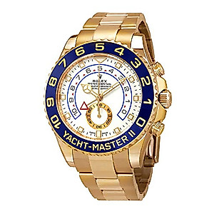 Rolex Yacht-Master II Automatic White Dial Men's 18kt Yellow Gold Oyster Watch 116688-0002