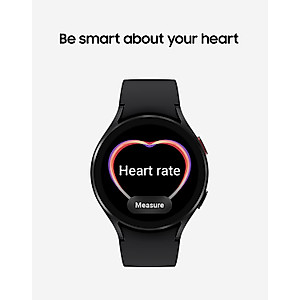 SAMSUNG Galaxy Watch 4 44mm Smartwatch with ECG Monitor Tracker for Health, Fitness, Running, Sleep Cycles, GPS Fall Detection, Bluetooth, US Version, Black