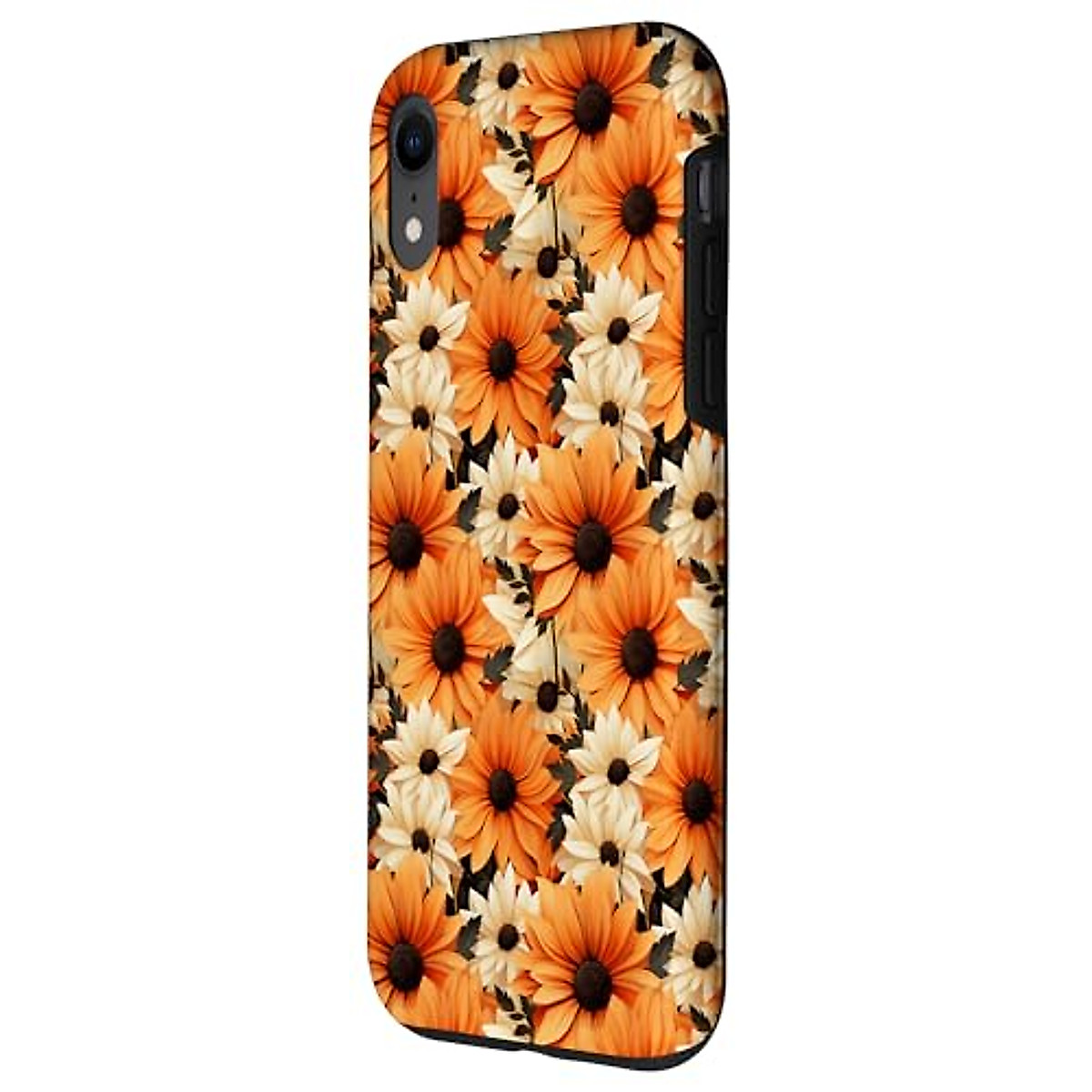 iPhone XR Yellow Sunflower Pattern Floral Garden Sun Flowers Aesthetic Case