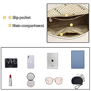 KKXIU Fashion Small Synthetic Leather Backpack Purse For Women and Teen Girls With Tassel (beige)