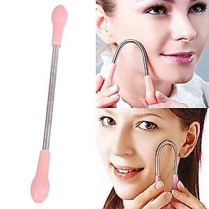 SUPVOX 2Pcs Facial hair remover stainless steel hair removal spring from upper lip chin cheeks and neck