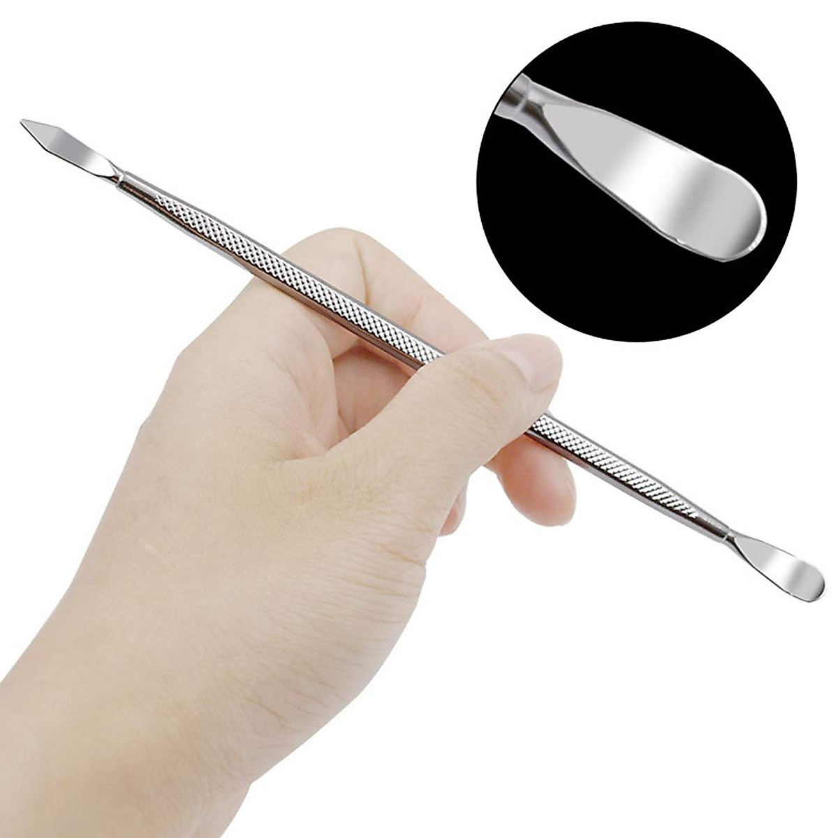 3pcs Metal Spudger Set Mobile Phone Opening Repair Pry Tool Double-ended Stainless Steel Thin Pry Bar Disassemble Hand Tool Kit for Electronics, Cell Phone, Laptop,tablets,ipad and Other Device