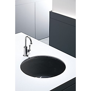 KOHLER K-6565-0 Porto Fino Self-Rimming Undercounter Entertainment Sink, White