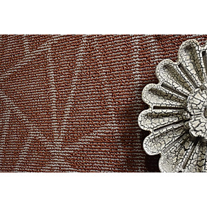 Furnish my Place Modern Indoor/Outdoor Commercial Rust Rug, Modern Area Rug, Baby Nursery Mat, Commercial Rug for Living Room, Playroom, Made in USA - 9' Hexagon