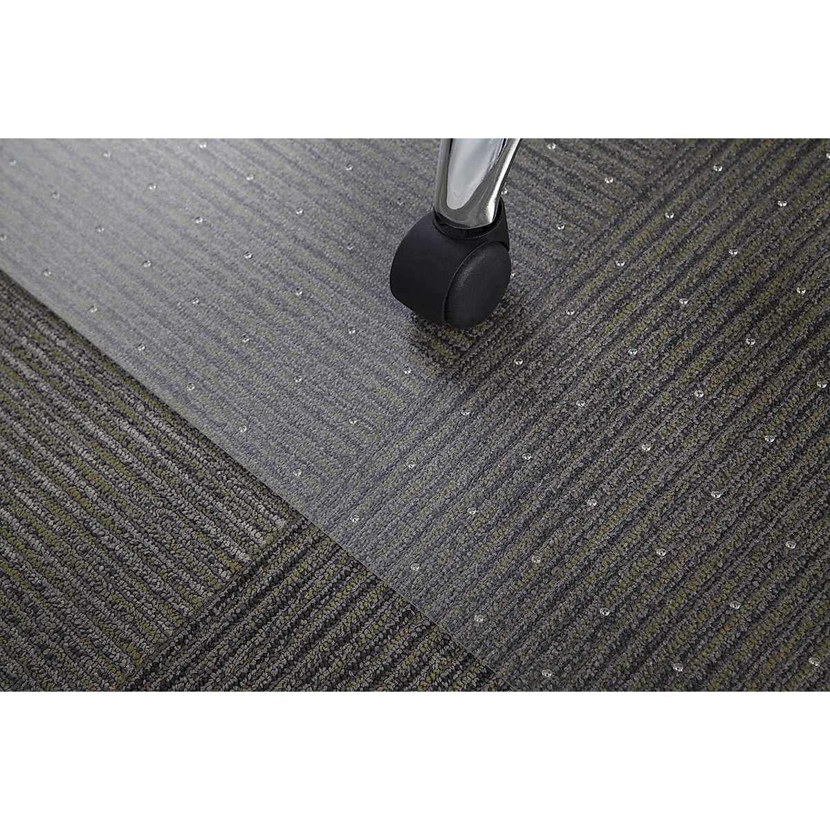 HON Basyx Commercial-Grade Polycarbonate Chair Mat with Lip for Low Pile Carpet, 36" x 47", Clear