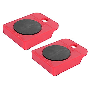 2pcs Plastic Wheel Furniture Mover Dolly Moving Furniture Tool Wheel Furniture Dolly Square Dolly Plate Wheel Dolly Moving Appliances Dolly Tool Furniture Mover's Dolly Small Mover