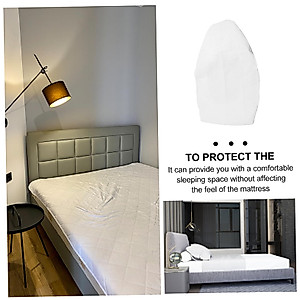 Cabilock Sheet Mattress Cover Pad Cot Pad Double Mattress Waterproof Bed Pad Twin Bed Mattress Double Bed Mattress Topper Mattress Pad Mattress Topper Twin Bed Protector Cotton White