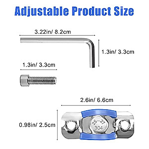 Anglekai Fix Sinking Office Chair, Adjustable Chair Sinking Stopper with Hexagon Wrench, Chair Saver Kit for Sinking Chair Stopper
