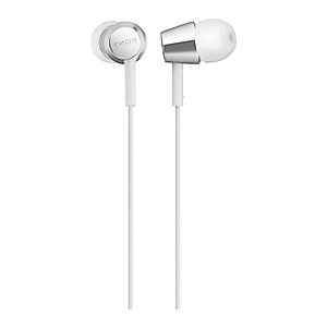 Sony MDR-EX155AP Comfortable, Secure Fit Wired In-ear Silicone Buds Headphones 2-Pack