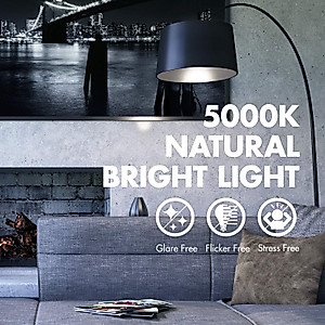 Tenergy LED Light Bulb, 9 Watts (60W Equivalent) A19 E26 Medium Standard Base, 5000K Daylight White Energy Saving Light Bulbs for Office/Home, 32 Pack