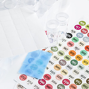 Diamond Painting Storage Containers, 1 Pack 60 Grids Bead Organizer and Diamond Painting Labels, Bead Organizers and Storage for Diamond Painting Accessories, Diamond Art Storage, Diamond Dots Storage