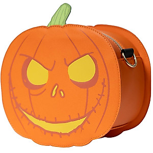 Loungefly The Nightmare Before Christmas Jack-o'-Lantern Glow-in-The-Dark Crossbody Purse - Entertainment Earth Exclusive