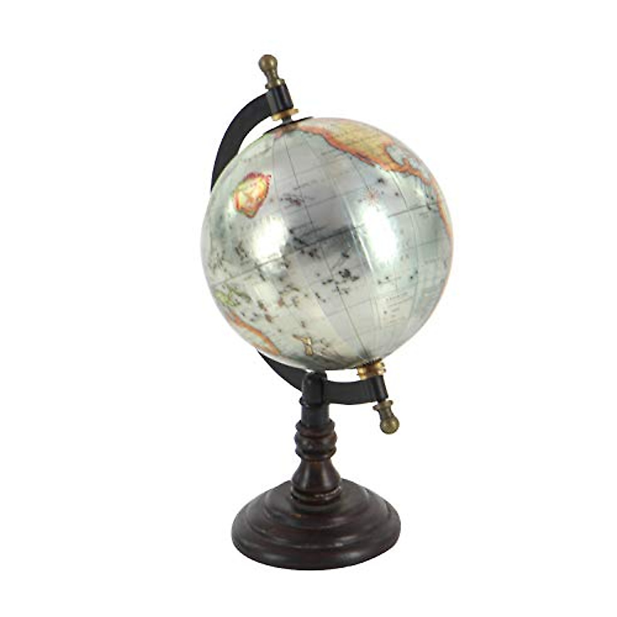 Deco 79 Mango Wood Globe, 6" x 5" x 10", Brown