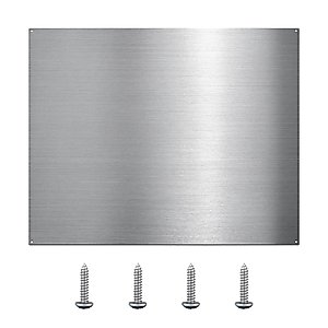 30" x 24" Stainless Steel Backsplash - Stove Backsplash Protector with Ultra Flat and Flushed Metal Back splash for Kitchen - Quick Install Kitchen Stove Panel