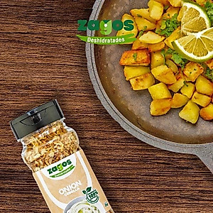 Zagos - Dehydrated sweet onion 100% natural product, dried onions in a 20 grams container (1 PACK)
