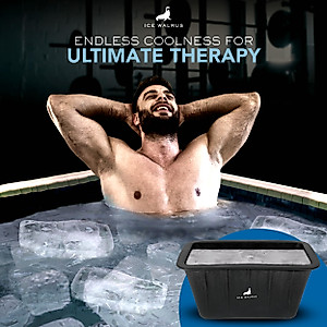 ICE WALRUS 2-Pack Extra Large Ice Block Molds, Reusable Large Ice Molds Silicone for Ice Baths and Coolers, Steel Reinforced Silicone, Big Ice Tray for 8lb Large Ice Blocks