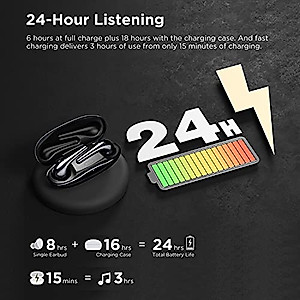 1MORE Comfobuds 2 Bluetooth 5.2 Wireless Earbuds, Bluetooth Headphones Stereo Sound Earphones, 4 Mic Headset Premium Sound with Deep Bass for Sport, 12 EQ USB-C Fast Charge (Black)