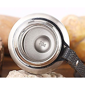 NewStyp Large Capacity Stainless Steel Thermos Portable Vacuum Flask Insulated Tumbler with Rope Thermo Bottle 500/750/1000/1500ml (750ML, Blue)