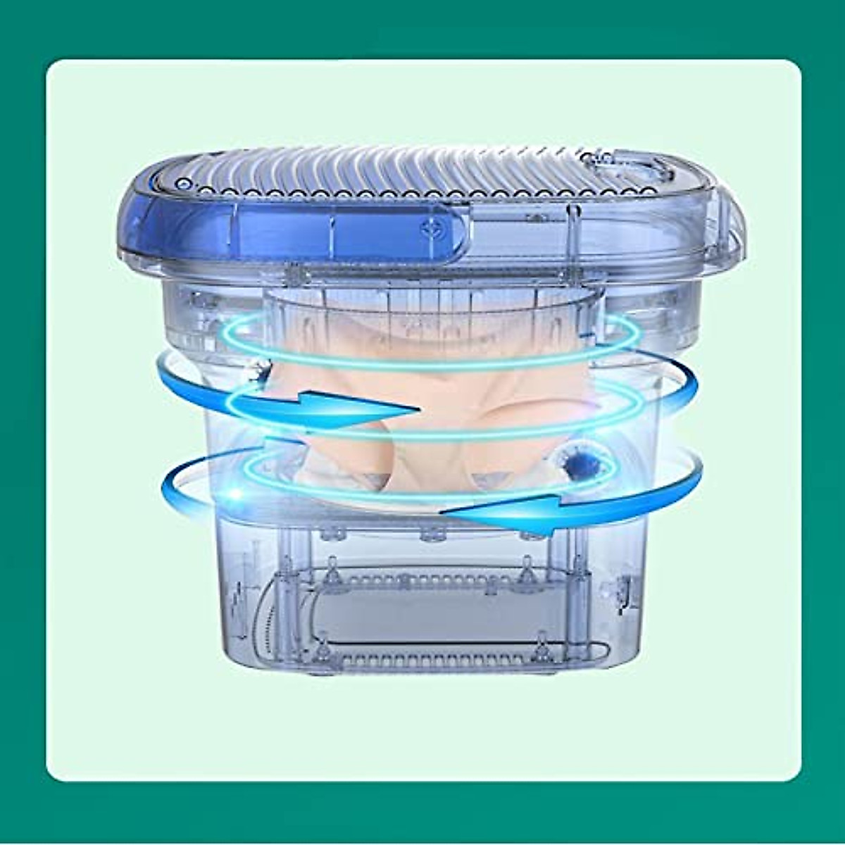 Portable Washing Machine Mini Washer with 3 Modes Deep Cleaning Half Automatic Washt, Socks, Baby Clothes, Towels, Delicate Items(A1)