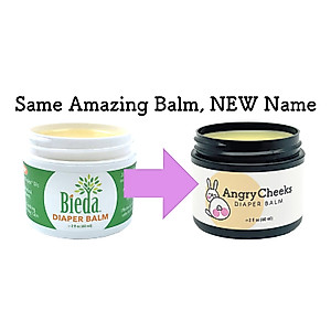 Bieda® Angry Cheeks® Diaper Balm. Soothing diaper cream with natural ingredients. Zinc oxide free barrier glides on easily with no sticky residue. The game changer in diaper cream! (2 oz.)