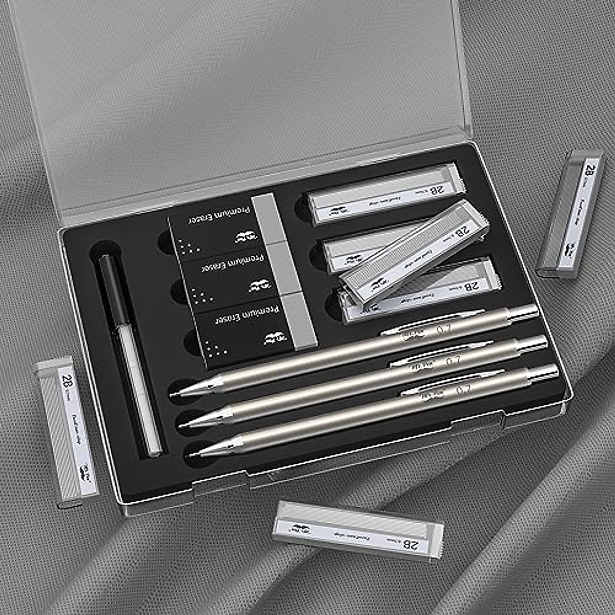 Mr. Pen- Metal Mechanical Pencil Set, 0.7mm, 3 Pack, 0.7 mechanical pencils, mechanical pencil .7, Sketching Pencils, Drafting Pencil, Mechanical Pencil