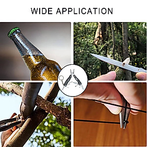 14in1 Keychain Multitool ,Multitool Pliers Pocket Knife with Safety Locking,Stainless Steel,Screwdrivers Saw,Bottle Opener for Outdoor, Survival, Camping, Hunting and Hiking Simple Repairs