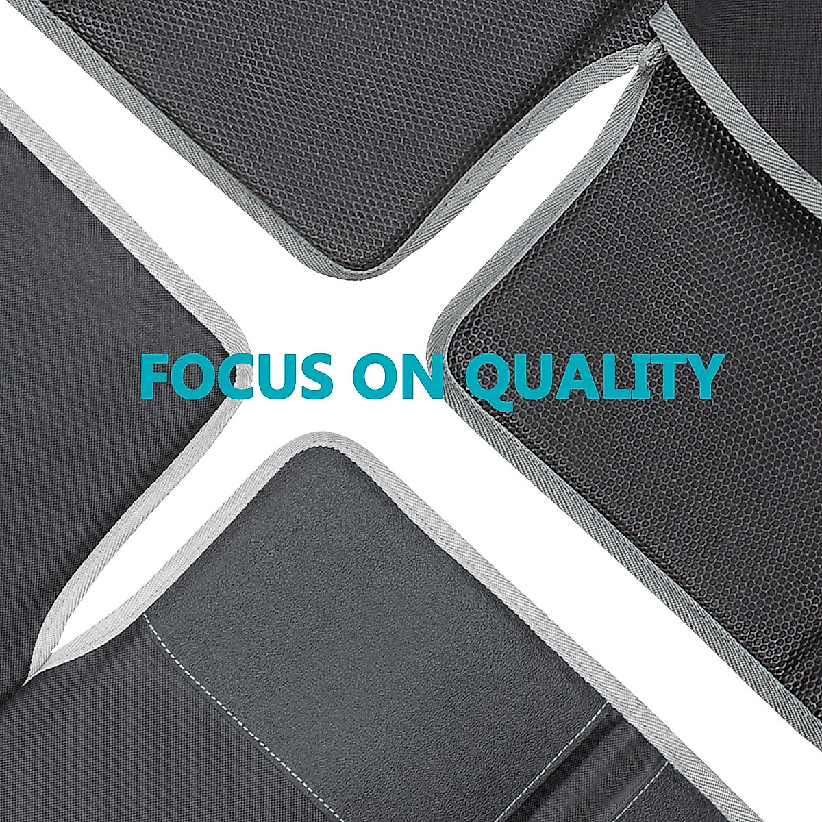 PIDO Car Seat Protector Under Baby Car Seat, Car Seat Mat for Leather Seats, Seat Protector Carseat with Thick Padding and Storage Pockets to Protect Vehicle Cloth and Leather Upholstery