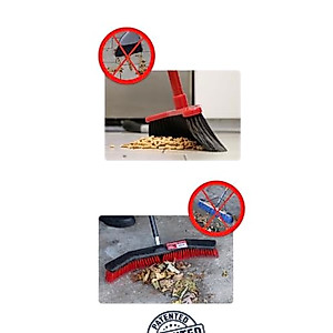 Da Vinci Broom: A Premium Curved Wide Broom a Cleaning Partner for Indoor and Outdoor Spaces, Best Kitchen Broom for Sweeping Indoor, House Brooms for Sweeping Indoor, Broom Garage Broom (1)