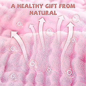 MUKIN Baby Washcloths - Soft Face Cloths for Newborn, Absorbent Bath Face Towels, Baby Wipes, Burp Cloths or Face Towels, Baby Registry as Shower. Pack of 6-12x12 inches (Pink)