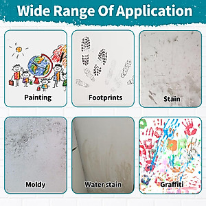 AUOMLVH White Paint For Wall,Small Roller Brush Wall Repair Tool,Eco-friendly Latex Paint with Small Roller Brush,Water-Based,Low VOC, Non-Toxic,The best choice for removing wall stains White Paint For Wall(white)