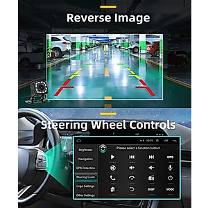 Android Car Stereo for Toyota Camry 2012 2013 2014 with Apple Carplay, Rimoody 10.1 Inch Touch Screen Car Radio with GPS Navigation Bluetooth FM HiFi WiFi Android Auto + AHD Backup Camera