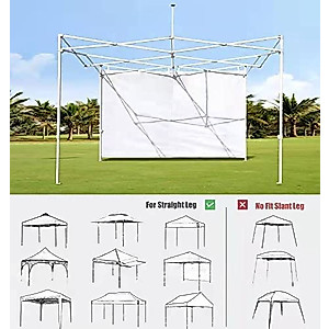 SCOCANOPY Door for 10x10 Canopy Frame One Central Zipper Design for Easy Entry and Exit,1 Pack Canopy Door Only,Beige
