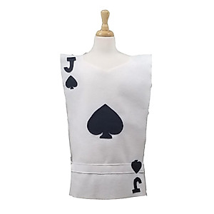 Jack Playing Card Costume Tunic (Hearts, Spades, Clubs or Diamonds) Alice in Wonderland/Card Soldier - Baby, Toddler, Kids, Teen, Adult and Plus Sizes Available (Adult XL)