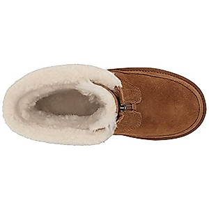 Koolaburra by UGG Unisex-Child K Lytta Short Boot, Chestnut, 4 Big Kid