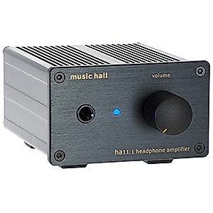 Music Hall HA11.1 Ultra-Low-Noise Amplifier for Exceptional Clarity with High End Headphones - Extruded Aluminum Chassis