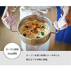 Miyazaki Seisakusho Kitchen Supplies/Dishes Frying Two-Handed pan, 20cm, Clear