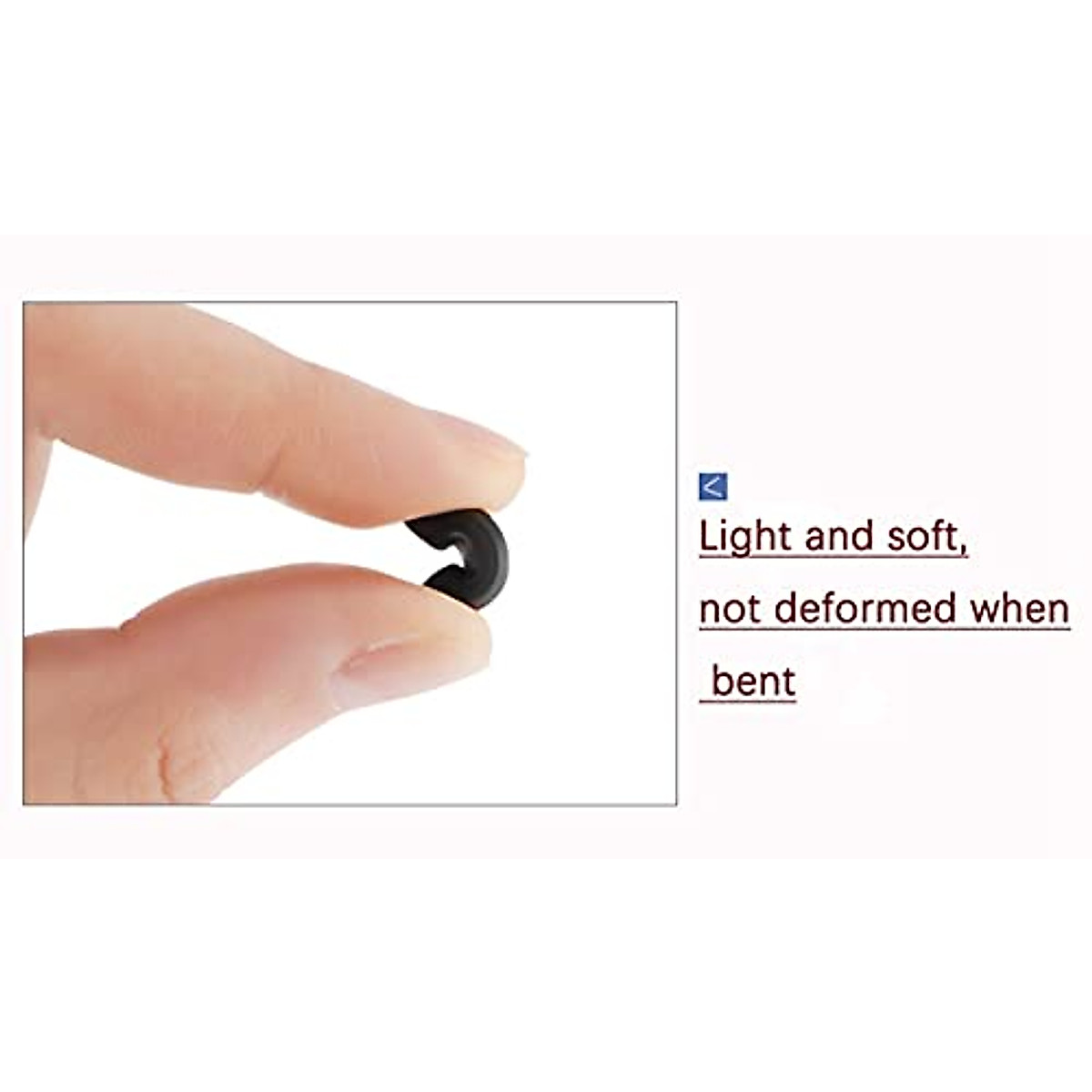 Kids Eyeglass Nose Pads,Soft Silicone Children Plug-in Glasses Nose Pieces Anti-Slip Nose Guards,Comfortable Replacement Repair Kits Parts (Black)