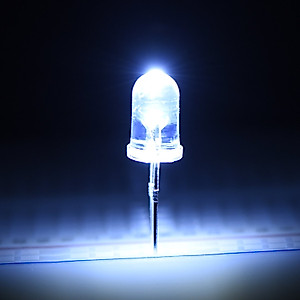 EBOOT 100 Pieces Clear LED Light Emitting Diodes Bulb LED Lamp, 5 mm(Multicolor)