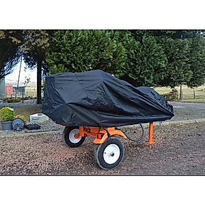 BOSKING Patio Log Splitter Cover 83"x45"x39" Heavy Duty Waterproof Logging Separator Cover Weather-Resistant Storage Cover for 15-37-Ton Gas Log Splitter - Black