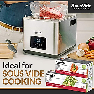 SousVide Supreme Vacuum Seal Cooking Pouches, 8x12 inches,1 Quart, 25 Pouches