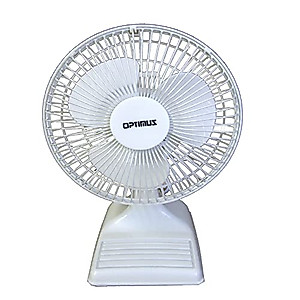 Optimus F-0610 6 Inch Personal Table Fan , White