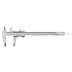 ZLKSKER 8 Inch / 20 cm Micrometer Vernier Caliper, Stainless Steel Precision Measuring Tool (Inch/Metric), Depth/Inside/Outside/Step Measurement, Accuracy 0.001" / 0.02mm
