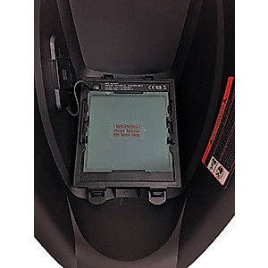 Instapark ADF Series GX990T Solar Powered Auto Darkening Welding Helmet with 4 Optical Sensors, 3.94" X 3.86" Viewing Area and Adjustable Shade Range #5 - #13 American Eagle