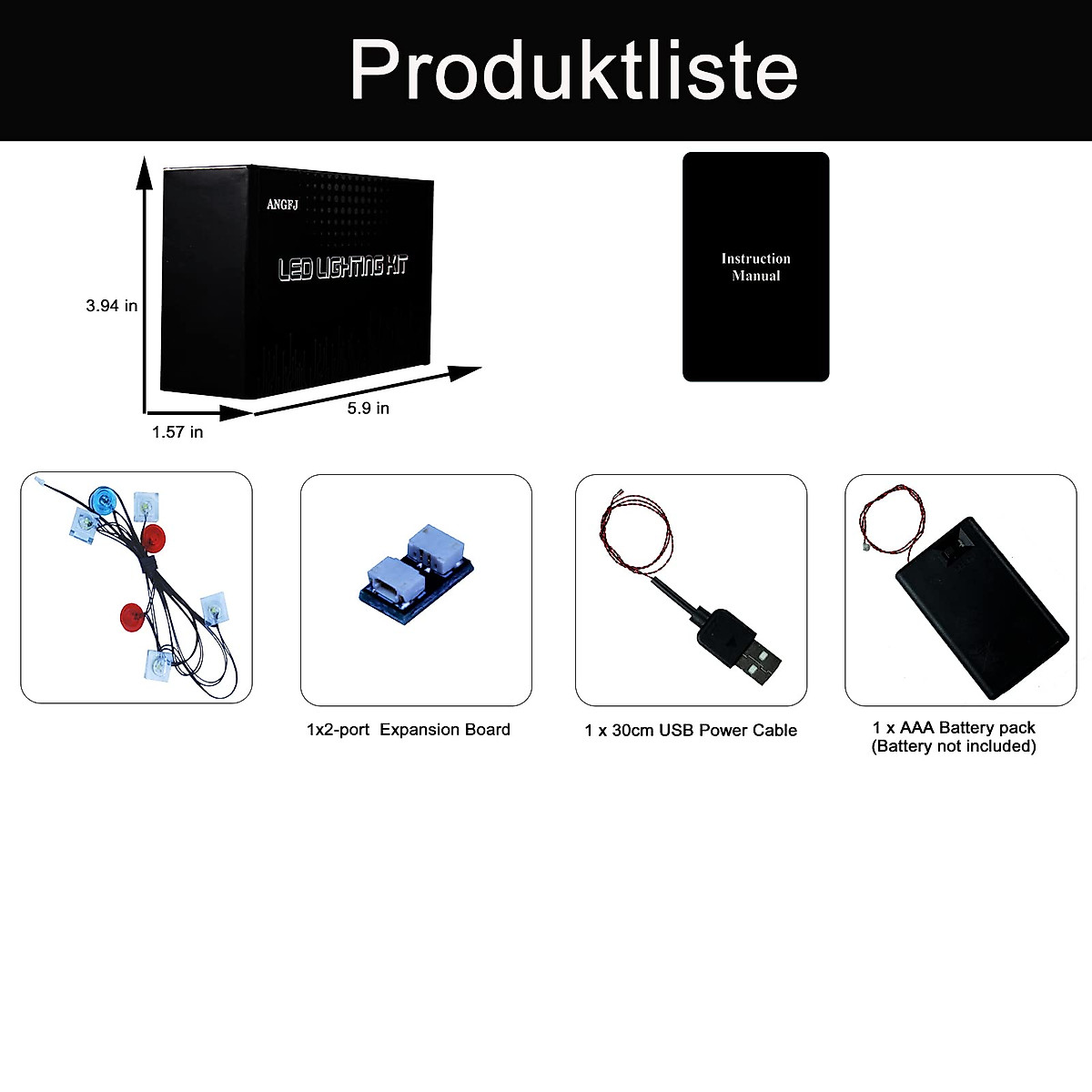 ANGFJ LED Light kit for Lego Speed Champions 2 Fast 2 Furious Nissan Skyline GT-R (R34) Race Car 76917 (Not Include Lego Set)