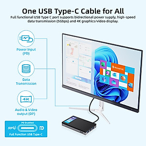MeLE Fanless Mini PC Quieter3C Mini Computer N5105 8GB 128GB USB-C 4K Triple Display Windows 11 Pro WiFi 5 BT5.1 Gigabit Ethernet Micro PC, Support M.2 SSD on Business Industrial IoT Office Home