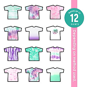 S.E.I. Cotton Candy Tie Dye Kit 3 Pack: Pre-Mixed Spray Tie Dye Kit, Easy-to-Use, Non-Toxic Fabric Dye in Lavender, Pink, and Mint, Shake and Spray