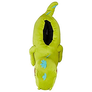 Nickelodeon Mens Rugrats Reptar Plush Slippers - Mens Classic Rugrats Reptar Plush Slippers 90s Slippers (Green, 11)
