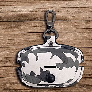 Cover for wf-1000xm4 Cases, Camo Fashion Premium Leather Business Folio Cover for Sony wf-1000xm4